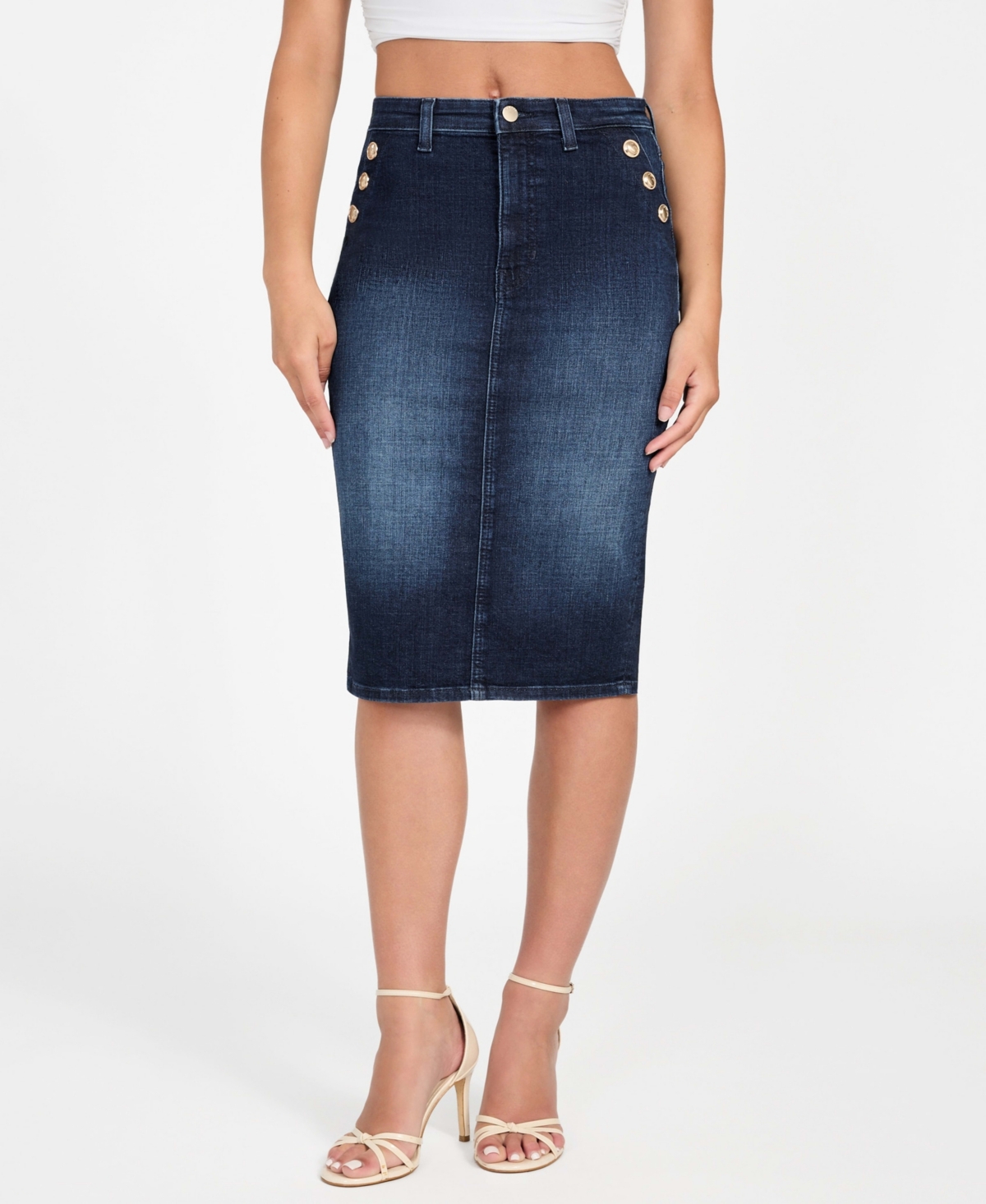Click here for Guess Womens Slim Fit High Rise Pencil Skirt - Sno... prices