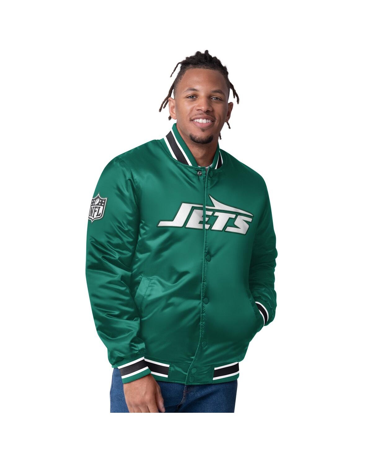 Click here for Starter Mens Green/Black New York Jets Closer Reve... prices