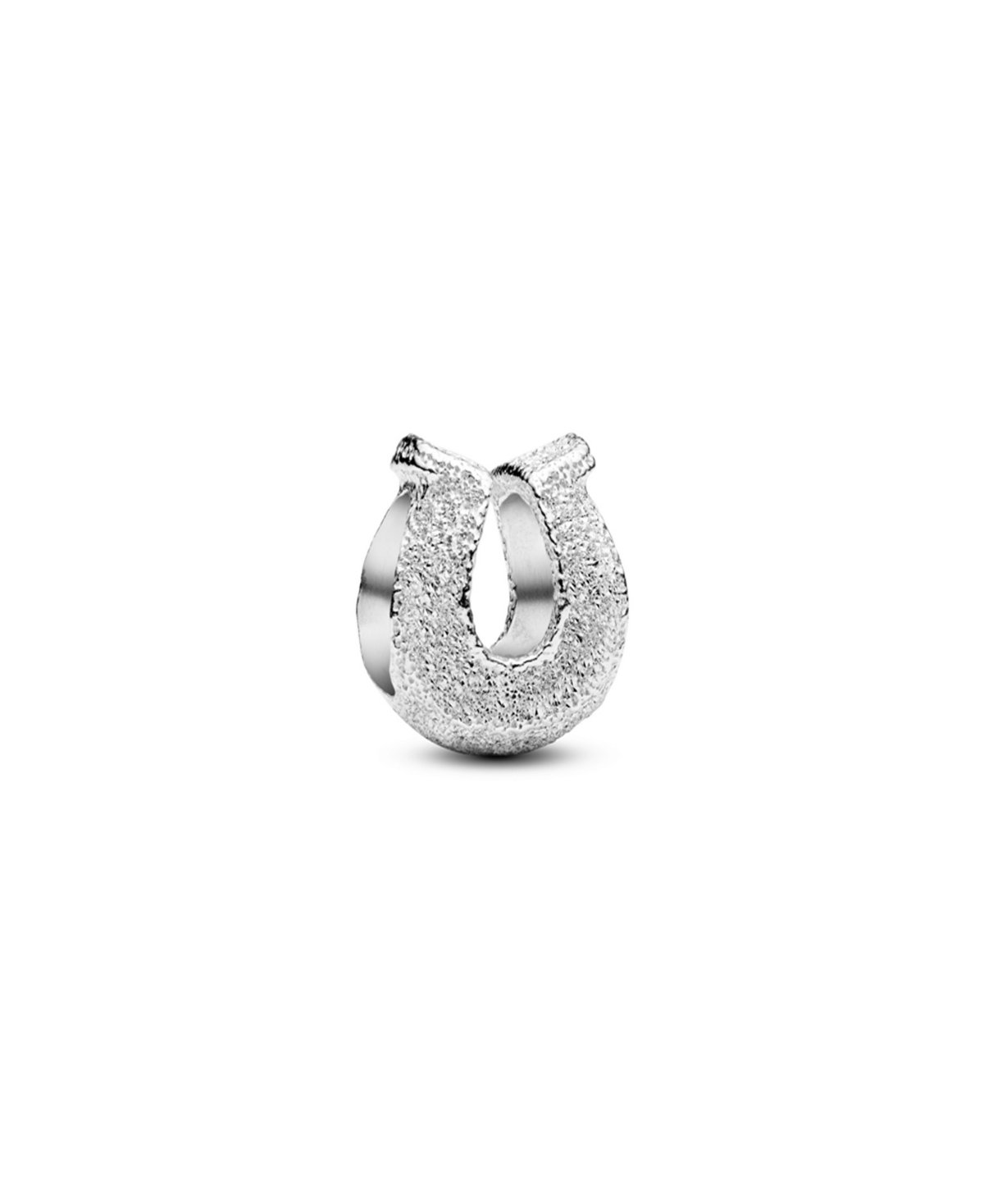 Click here for Pandora Silver Textured Horseshoe Mini Charms - Si... prices