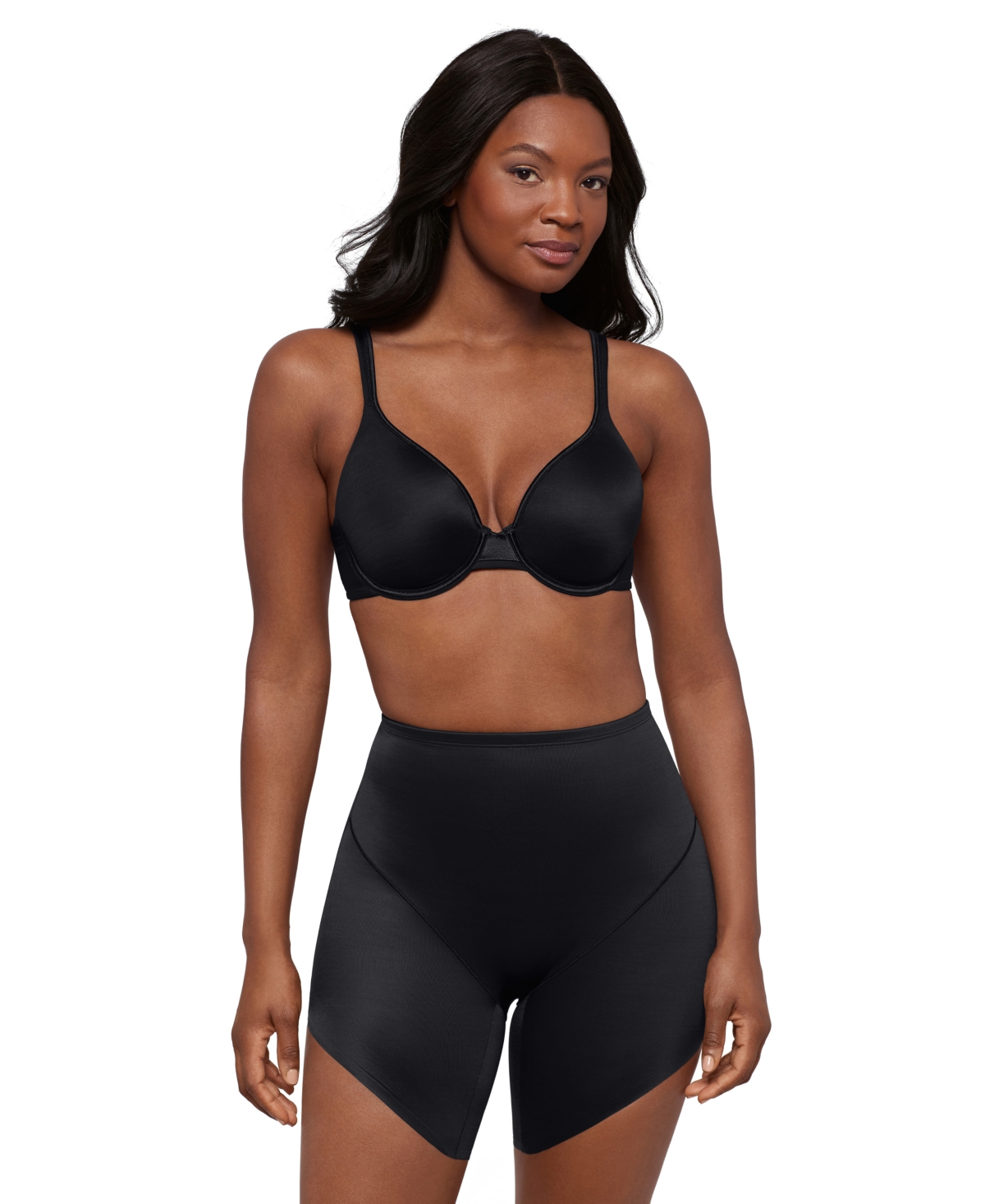 Click here for Miraclesuit Womens Slanted Hem Shaping Shorts - Bl... prices