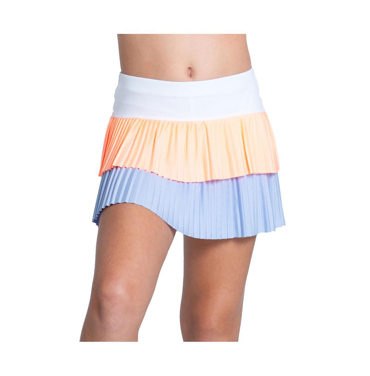 Lucky In Love Girls Double Pleated Tennis Skirt - Baby lavender