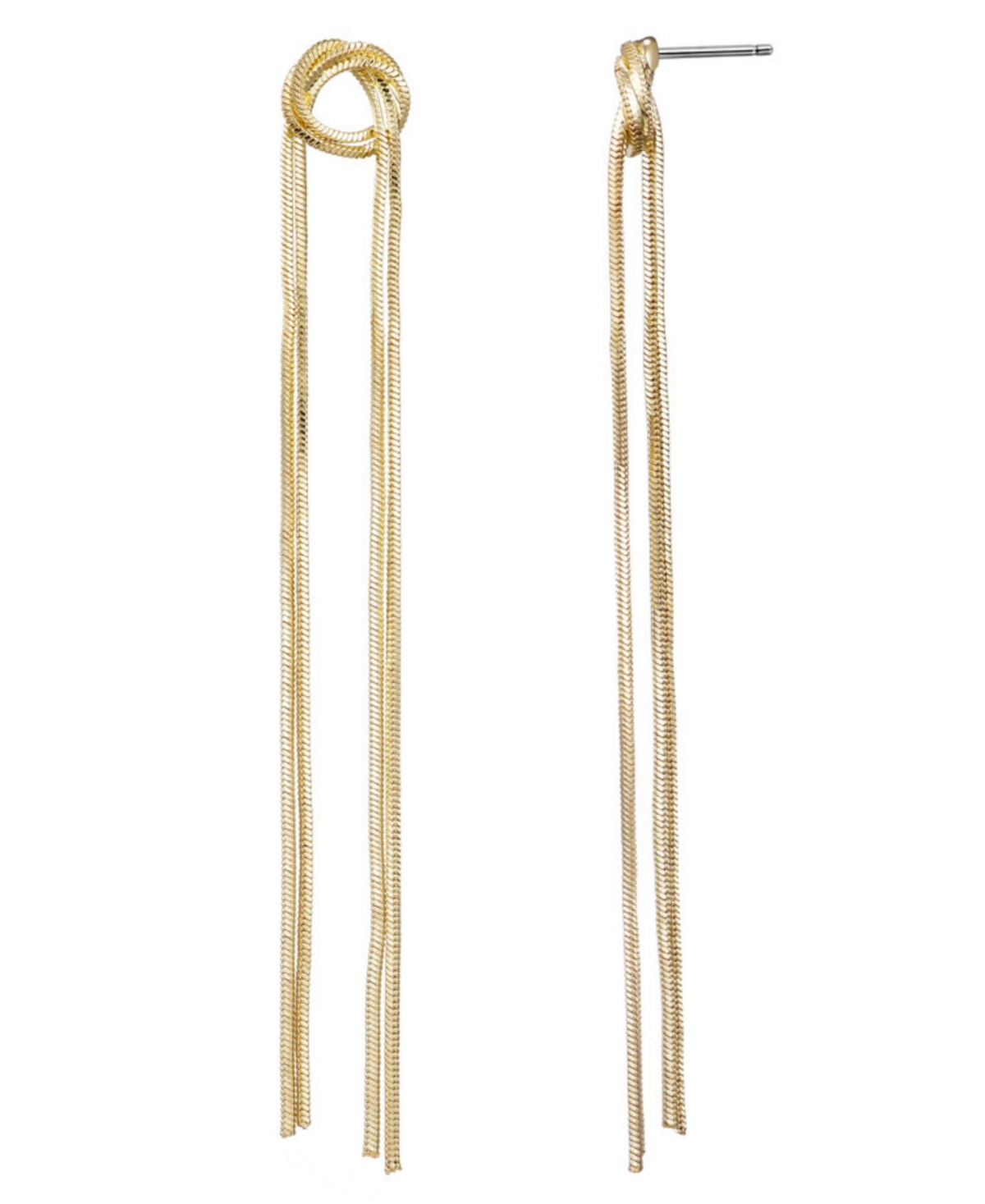 Click here for Adornia Gold Plated Slinky Rope Chain Sweeper Earr... prices
