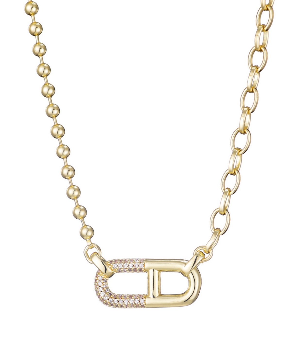 Click here for Adornia Gold Cubic Zirconia Mixed Chain Sideways P... prices