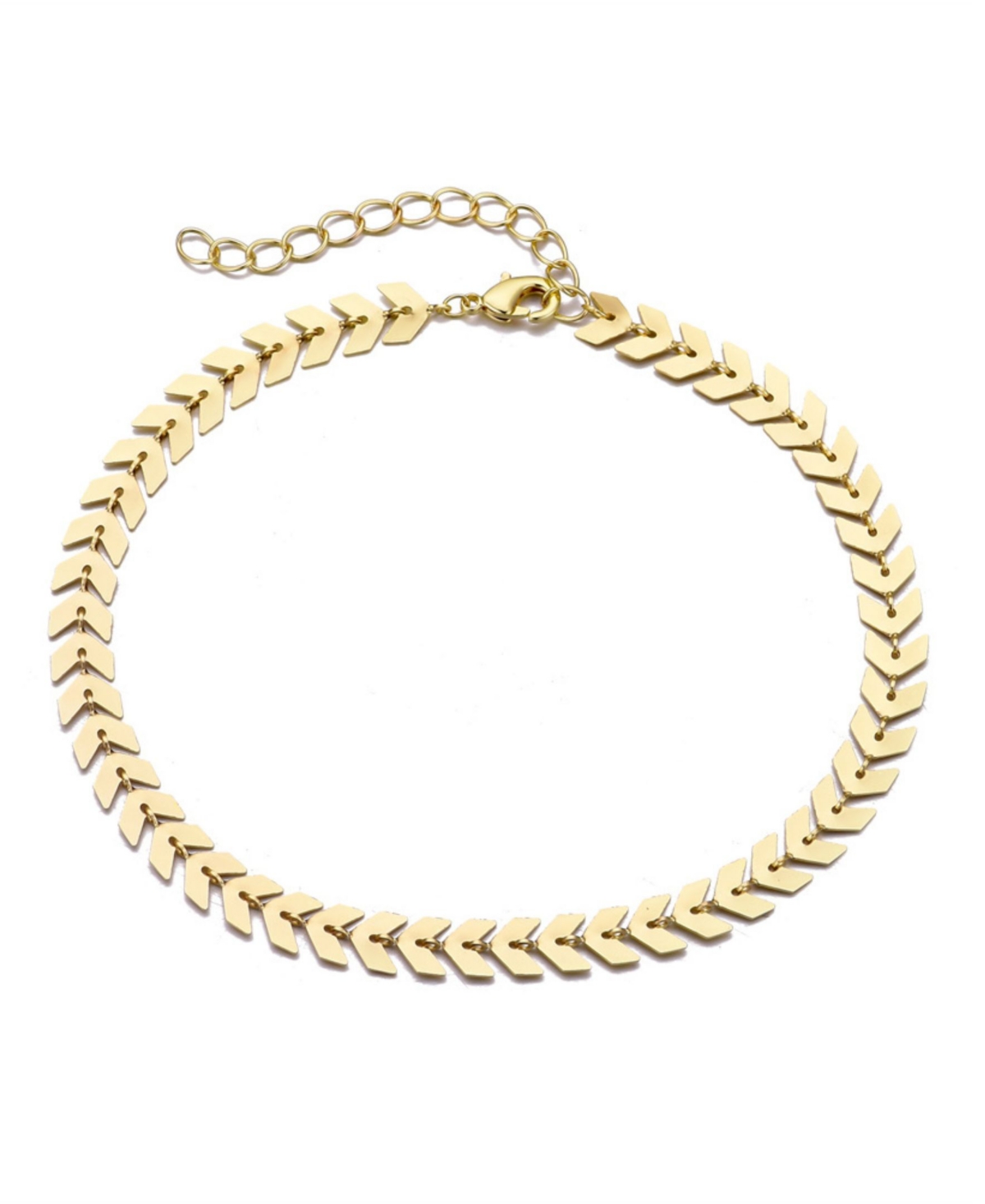 Click here for Adornia Gold Plated Adjustable Fishtail Chain Ankl... prices