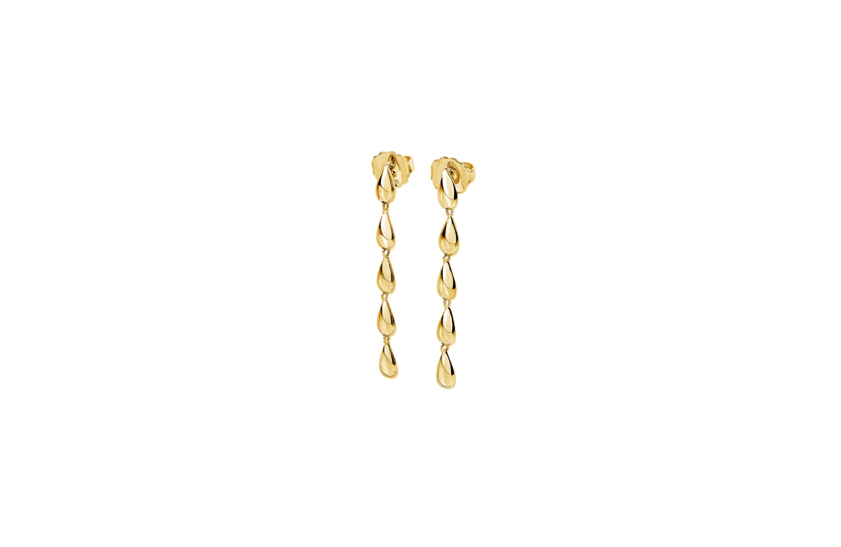 Click here for Lucy Quartermaine Tear Drop Earrings in gold Verme... prices