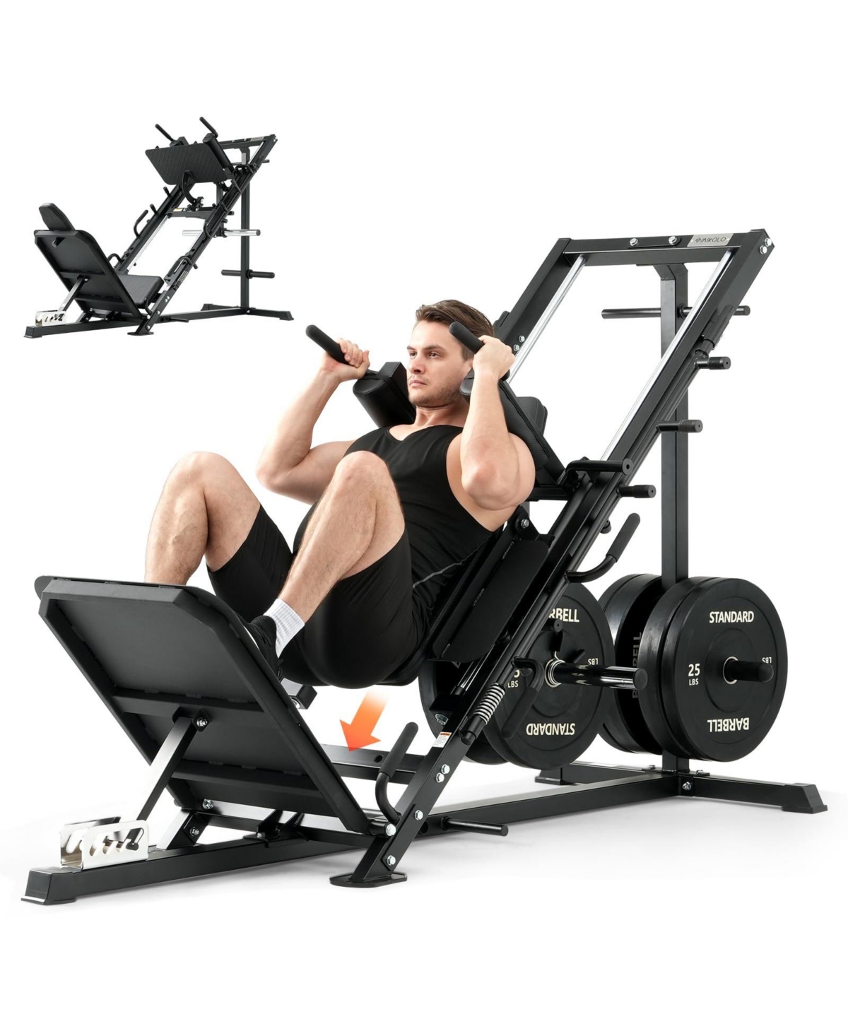 Click here for Mikolo Leg Press Hack Squat Machine Combo  Leg Pre... prices