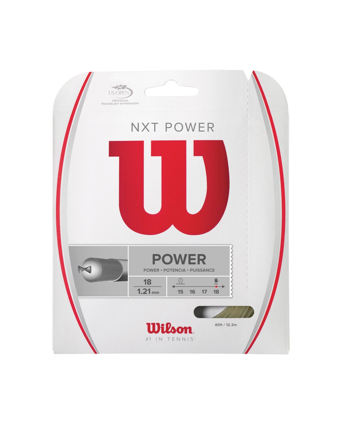 Click here for Wilson Nxt Power 18g Tennis String prices