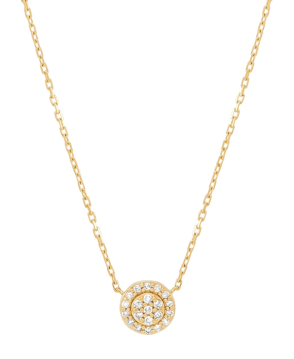 Click here for Macys Diamond Necklace (1/10 ct. t.w.) in 14k Yell... prices