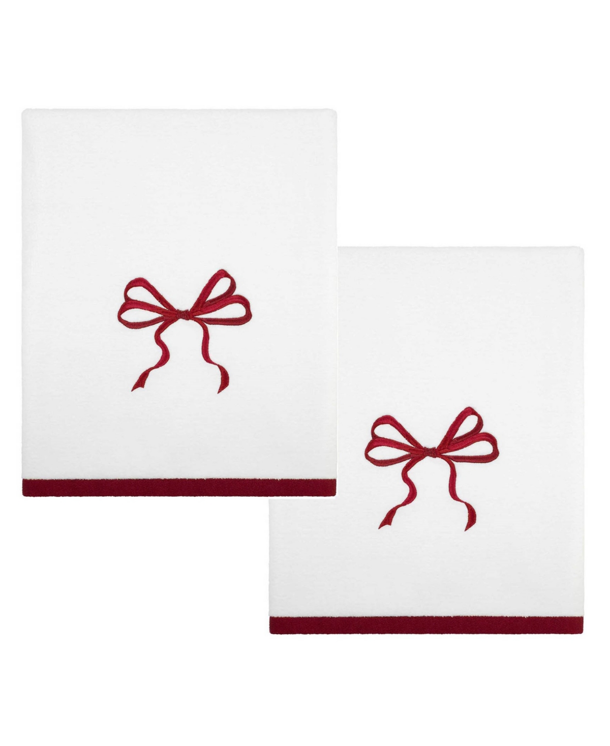 Click here for Avanti Christmas Bows 2-pc Bath Towel Set  52 x 27... prices