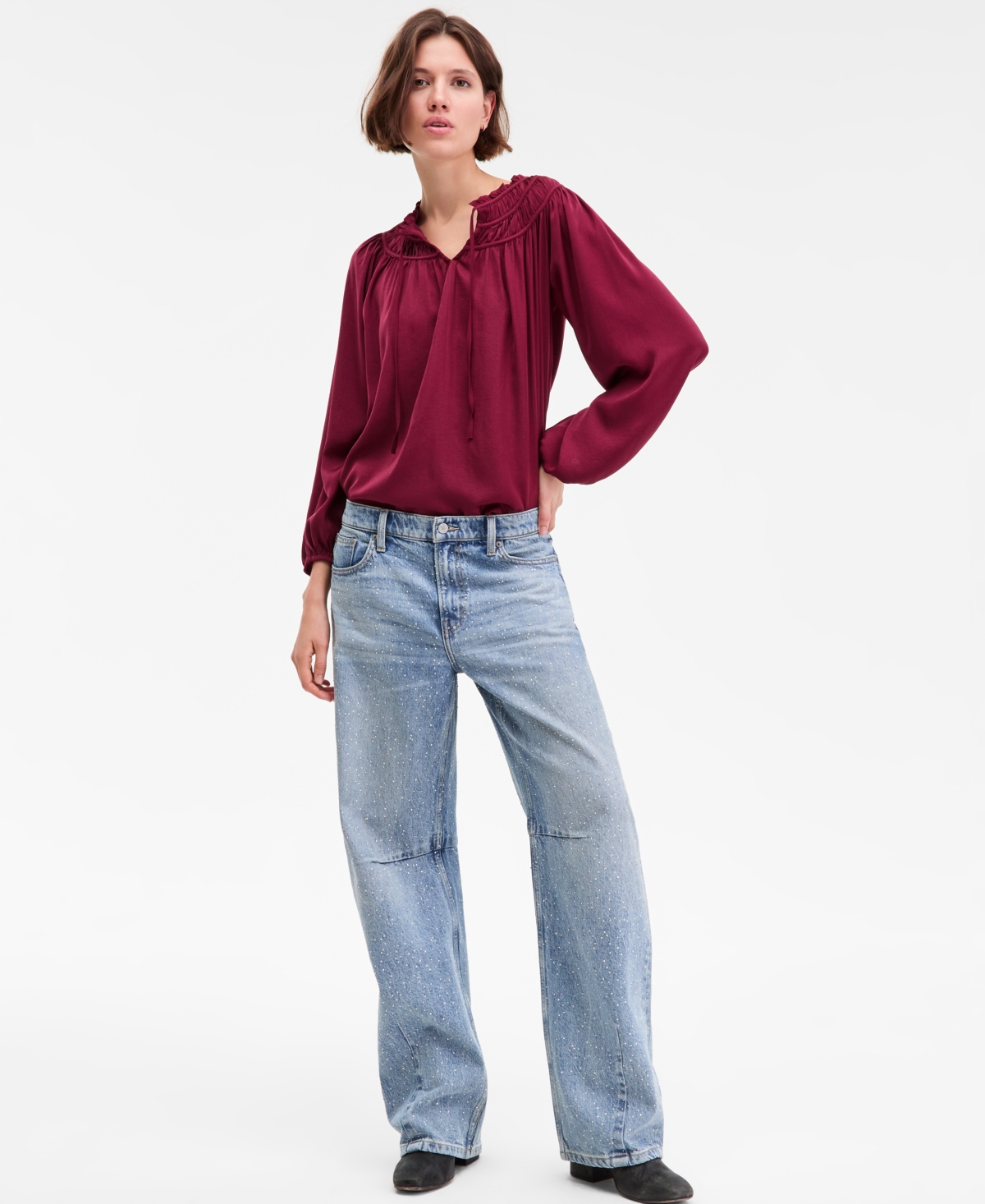 Click here for Lucky Brand Womens Lucky Legend Rhinestone Stud Ba... prices