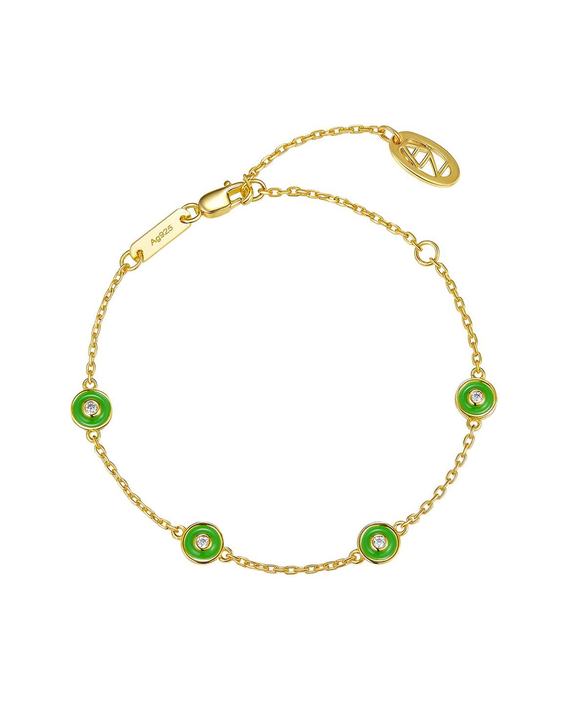 Click here for Anna Zuckerman Petit Bubble Bracelet in Green - Gr... prices