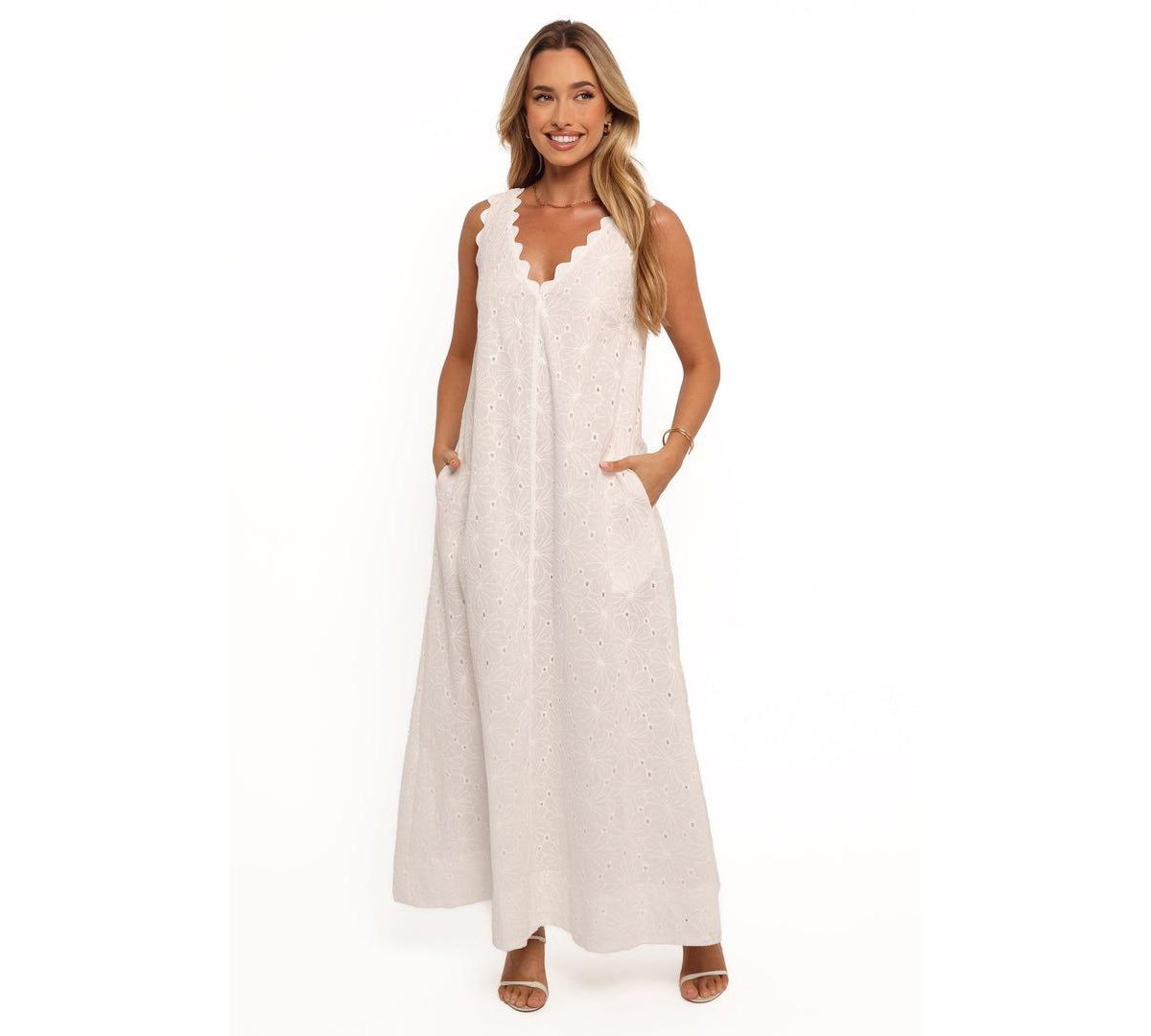Click here for Petal and Pup Gabriella Maxi Dress - White - White prices