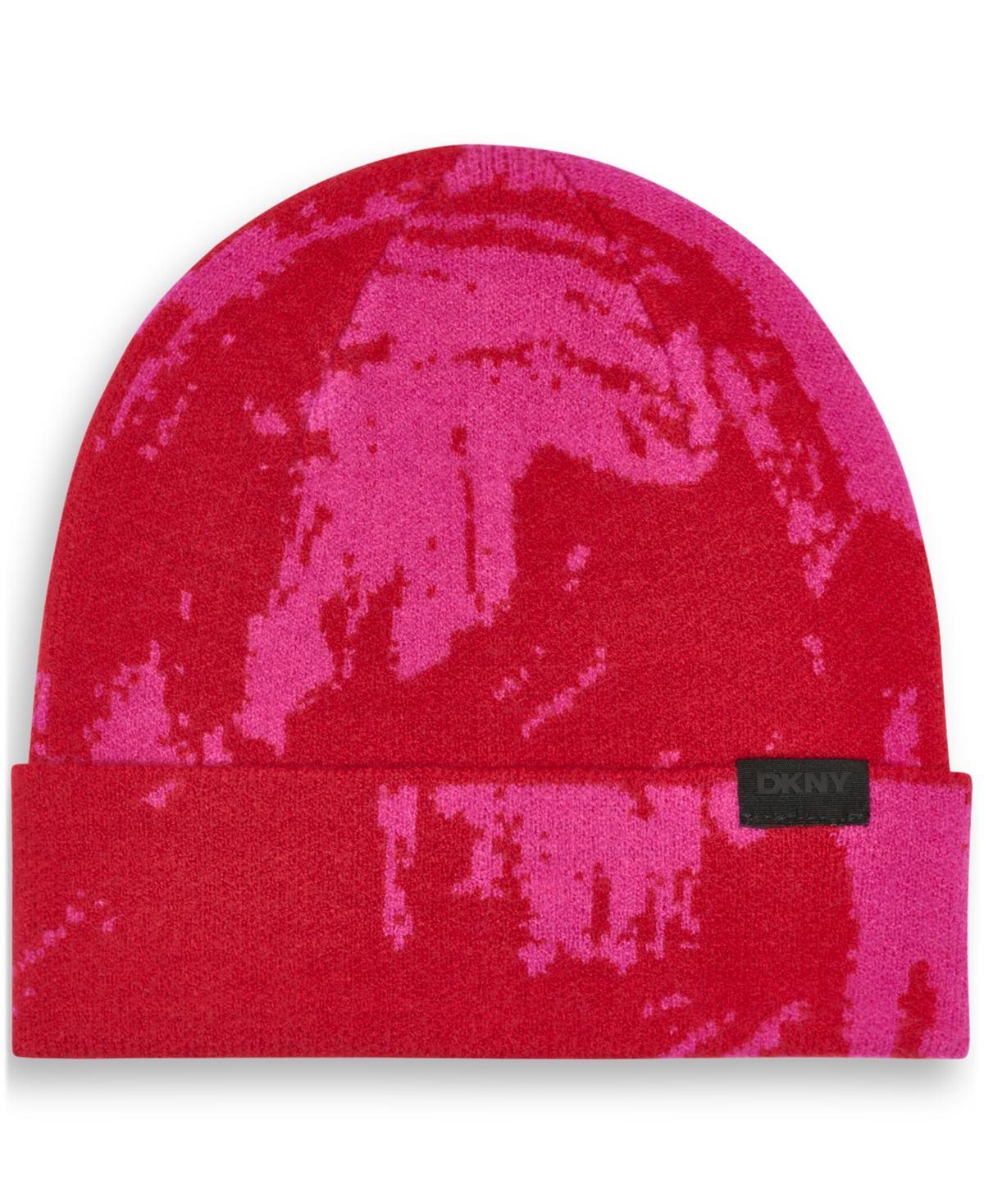 Click here for Dkny Womens Paint Stroke Beanie - Crimson prices