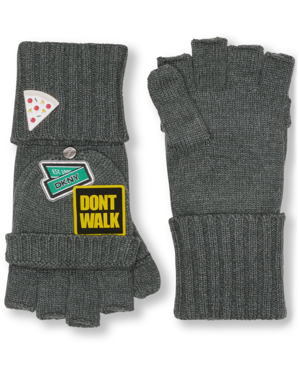 Click here for Dkny Womens Nyc Flip Top Gloves - Graphite prices