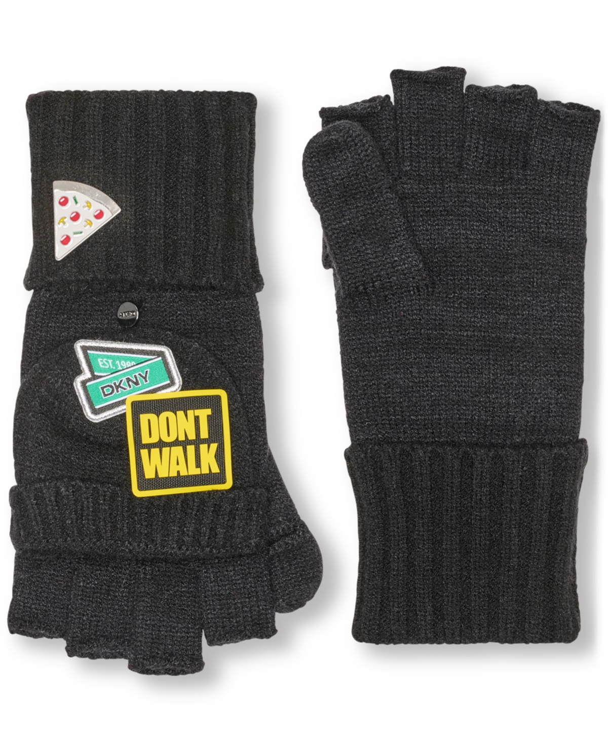 Click here for Dkny Womens Nyc Flip Top Gloves - Black prices