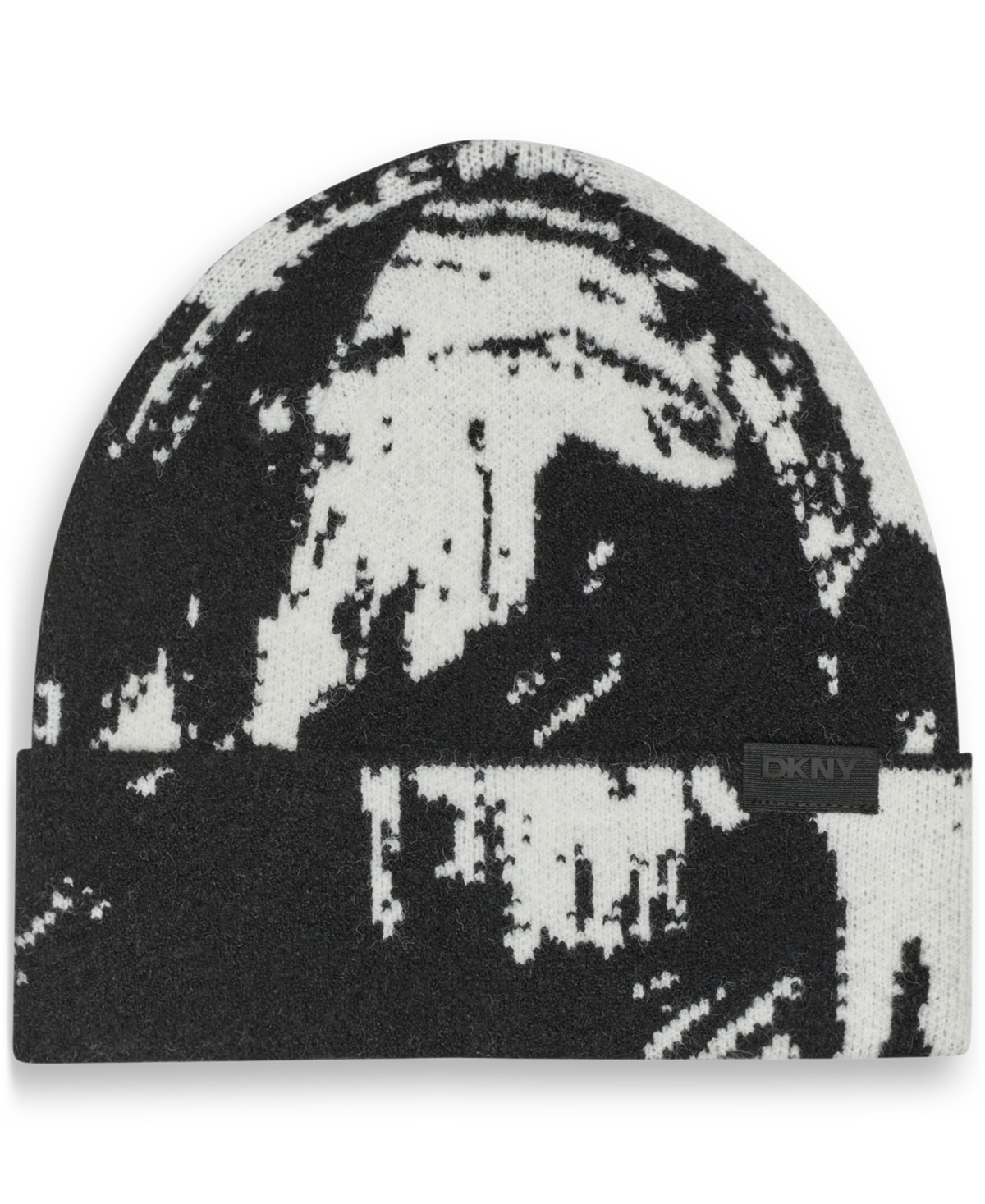 Click here for Dkny Womens Paint Stroke Beanie - Black prices