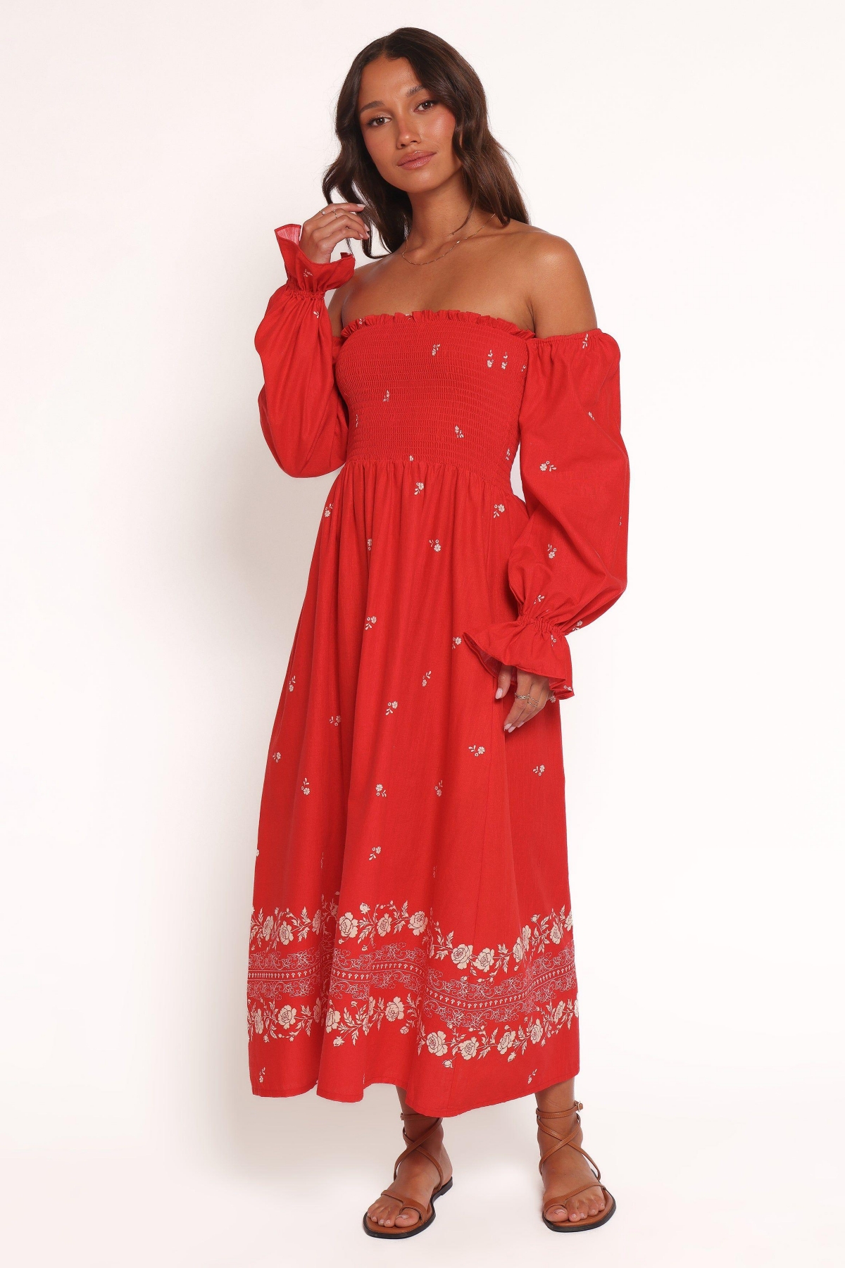 Click here for Petal and Pup Womens Domenica Shirred Long Sleeve... prices