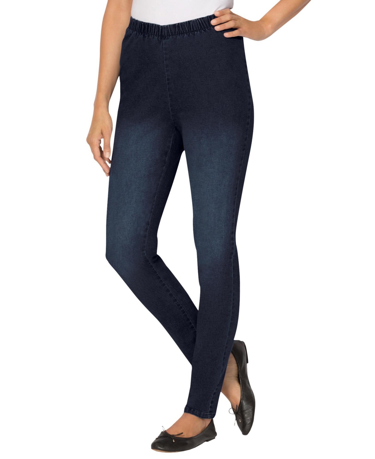 Click here for Woman Within Womens Within Tall Fineline Denim Jeg... prices