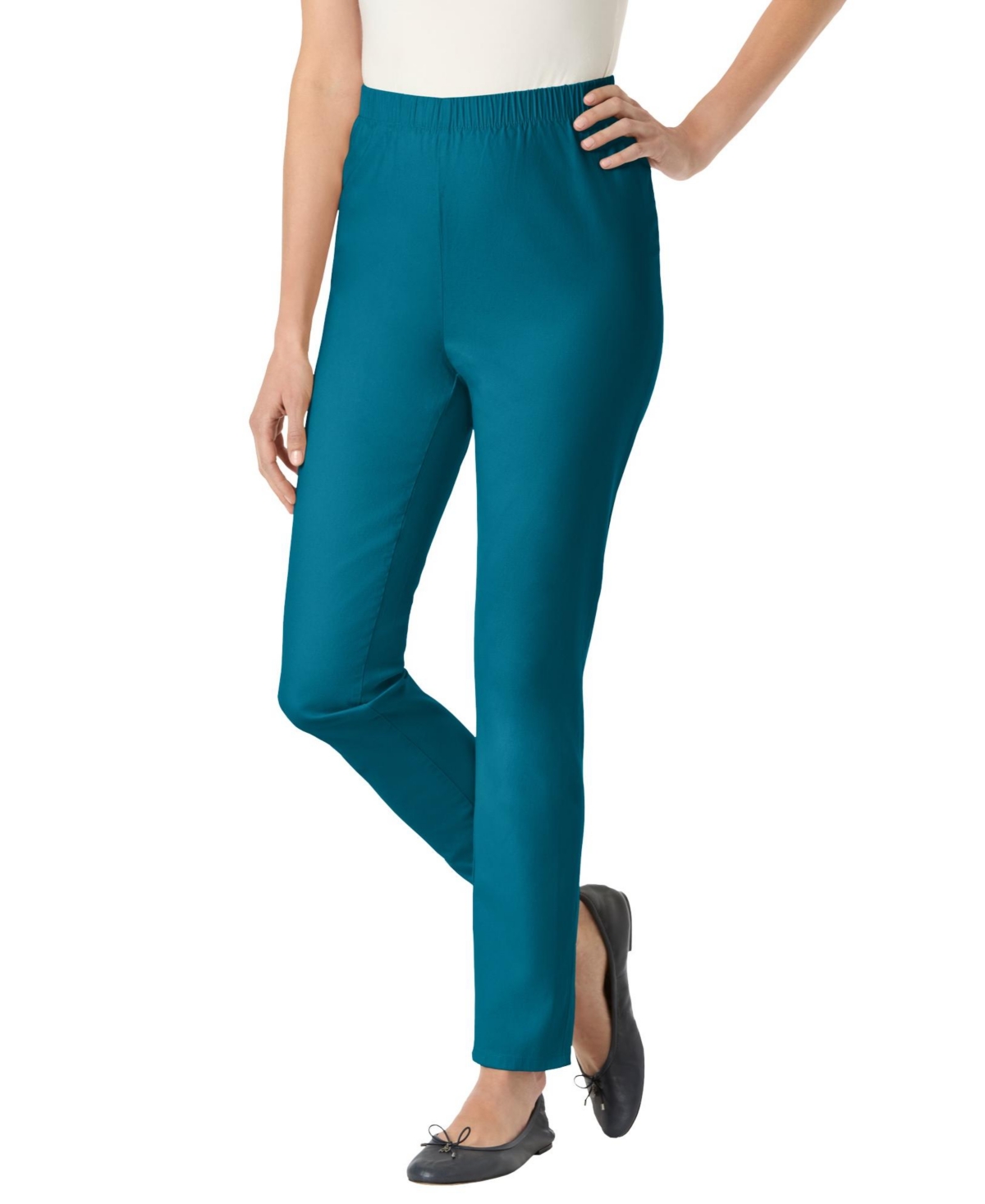 Click here for Woman Within Womens Within Tall Pull-On Elastic-Wa... prices