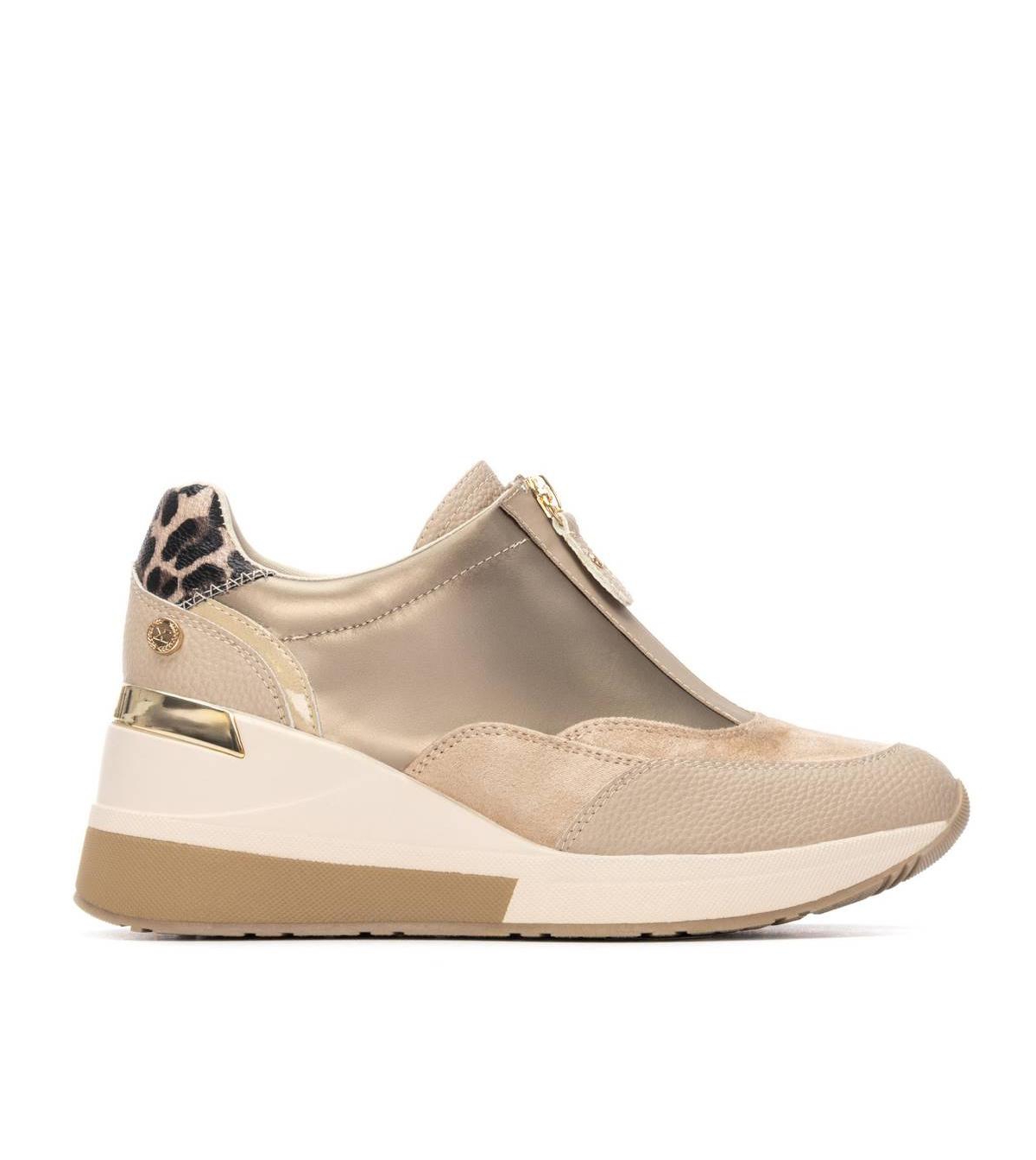 Click here for Womens Wedge Sneakers By Xti - Beige prices