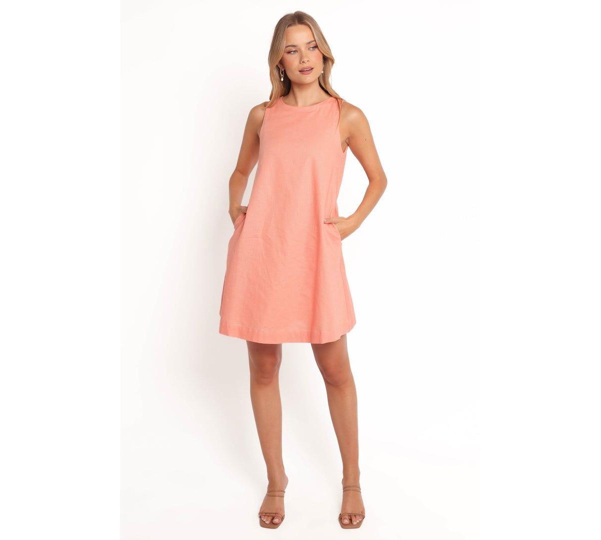 Click here for Petal and Pup Womens Priyanka Mini Dress - Peach -... prices