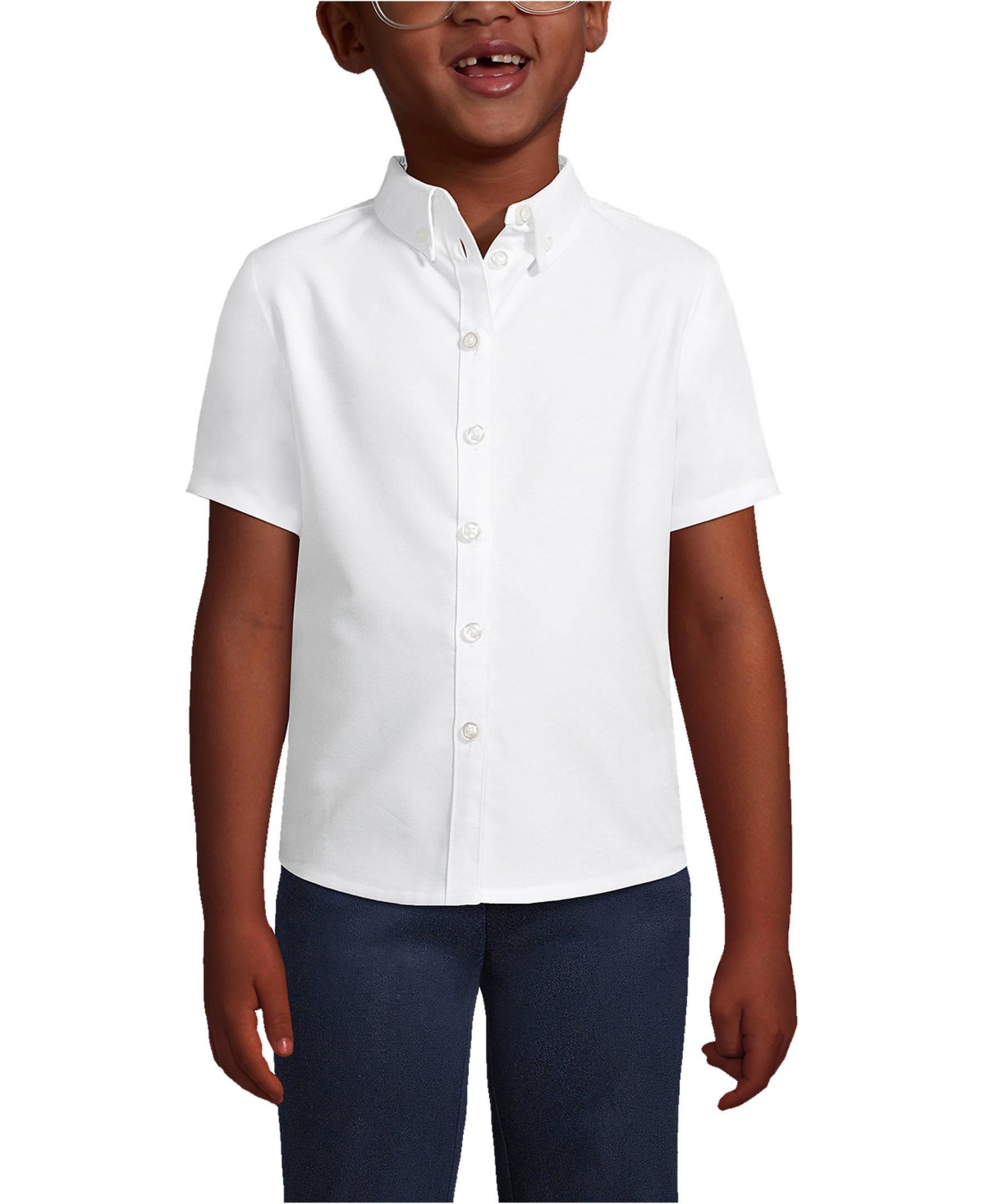 Click here for Lands End Girls Short Sleeve Oxford Dress Shirt -... prices