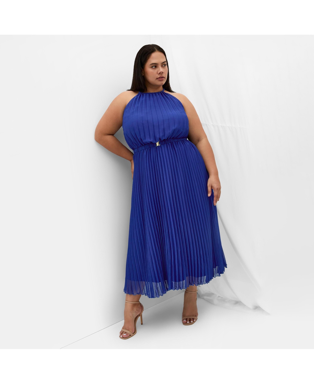 Click here for City Chic Womens Ruby Midi Dress - Lapis prices