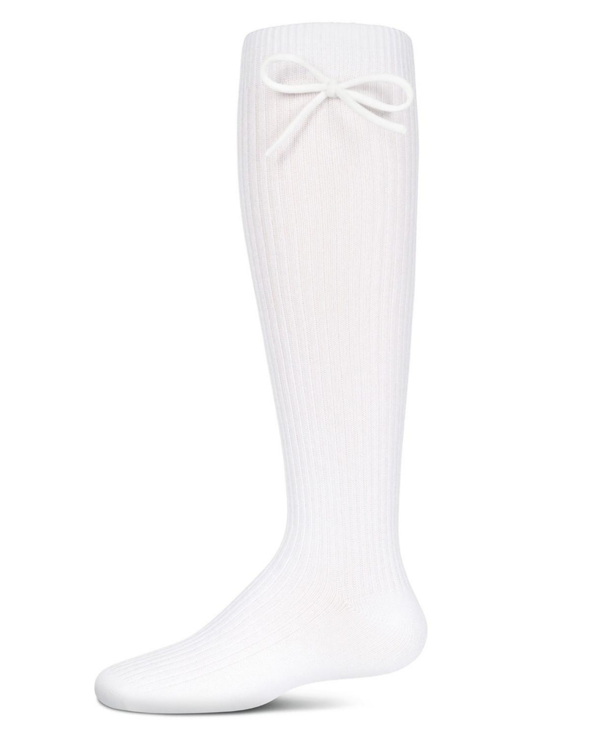 Click here for Memoi Big Girls Ribbed Bow Knee-High Socks - White prices