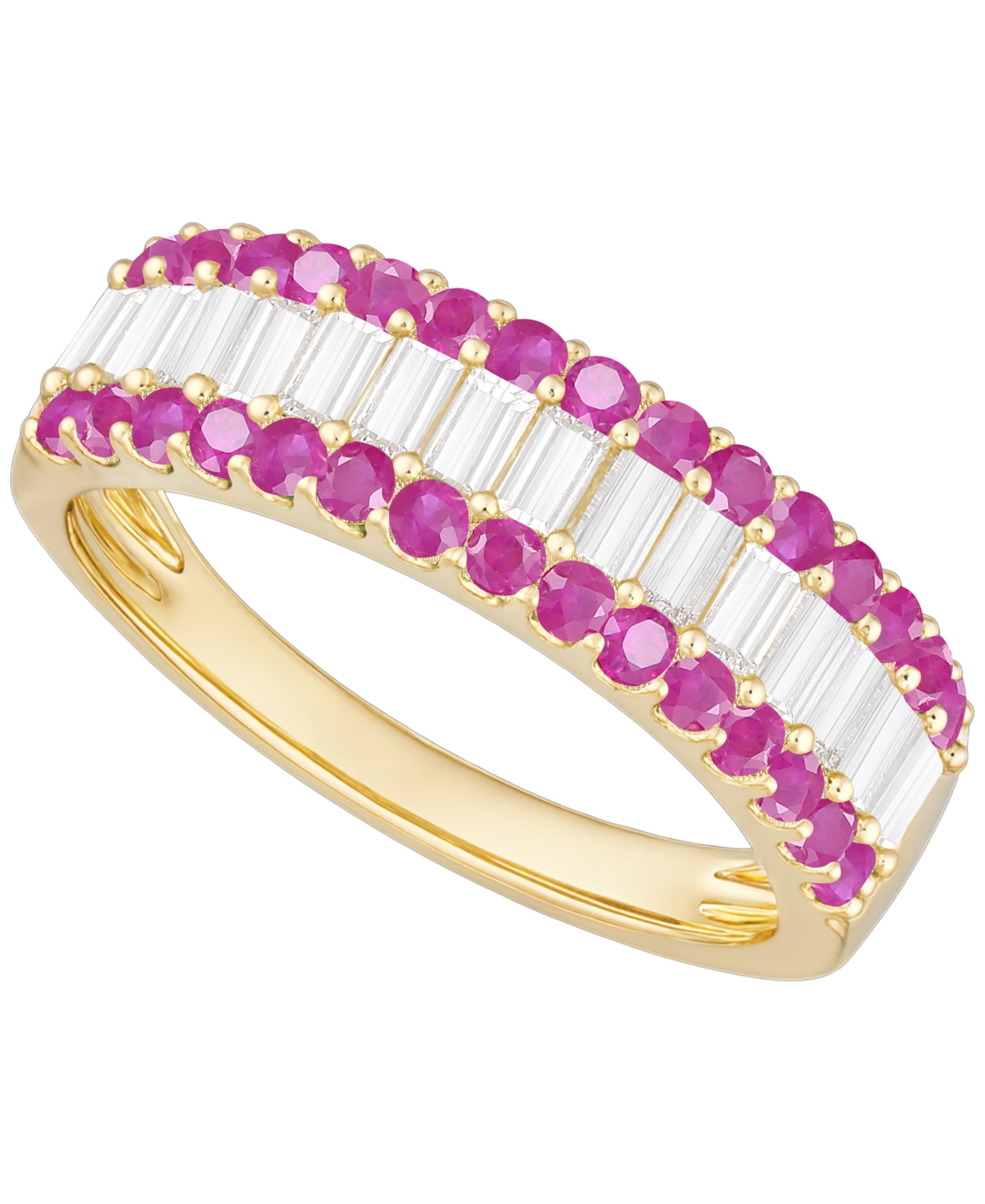 Click here for Macys Gemstone and Diamond Ring (1/4 ct. t.w.) in... prices