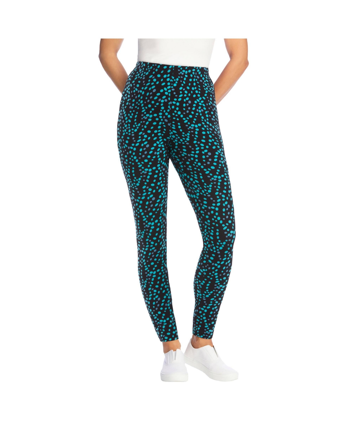 Click here for Woman Within Plus Size Within Stretch-Cotton Knit... prices