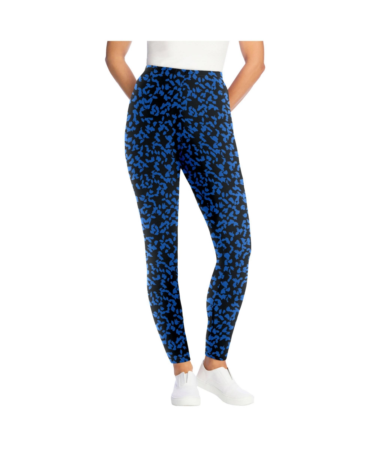 Click here for Woman Within Plus Size Within Stretch Cotton Print... prices