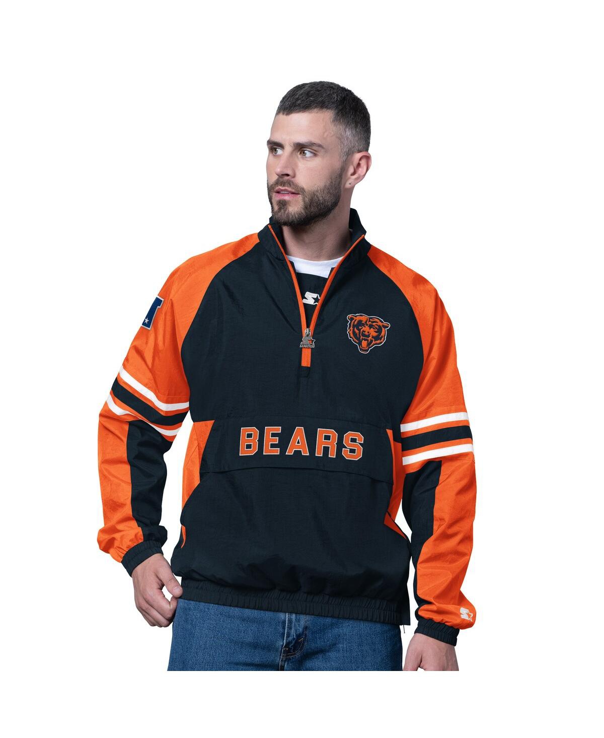 Click here for Starter Mens Navy Chicago Bears Prospect Half-Zip... prices