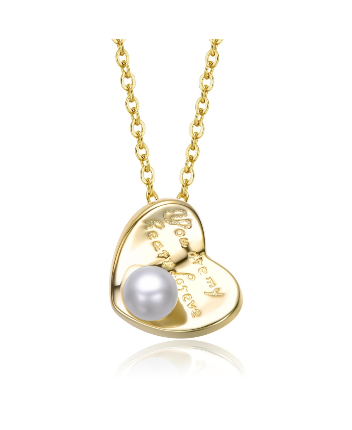 Click here for GiGiGirl 14K Gold Plated with Mother of Pearl Hear... prices