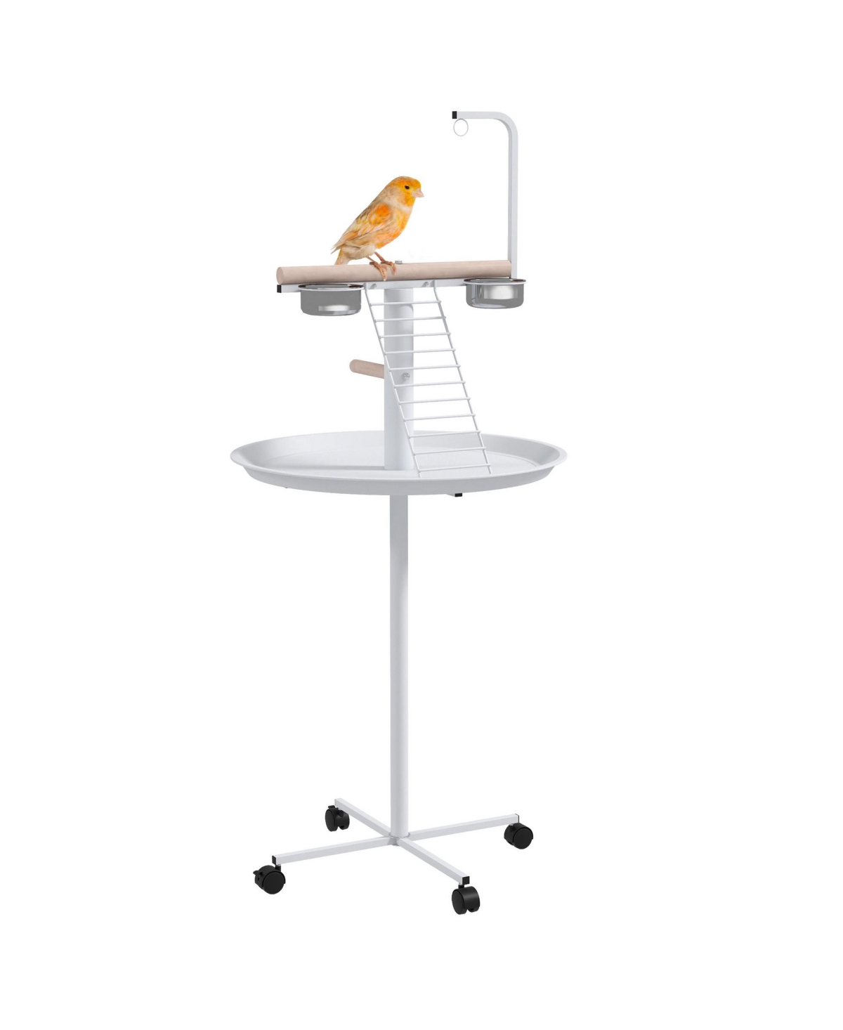 Click here for PawHut Bird Sd with Wheels  Perches  Feed Bowls  R... prices