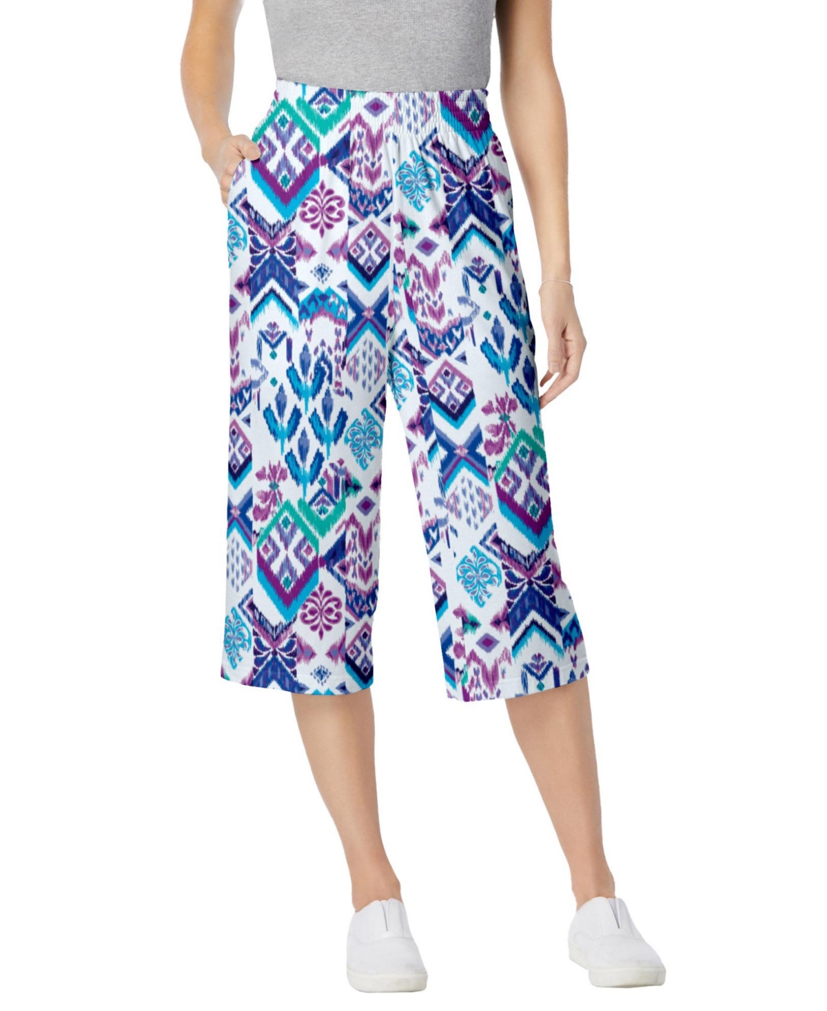 Click here for Woman Within Womens Within Elastic-Waist Pull-On K... prices