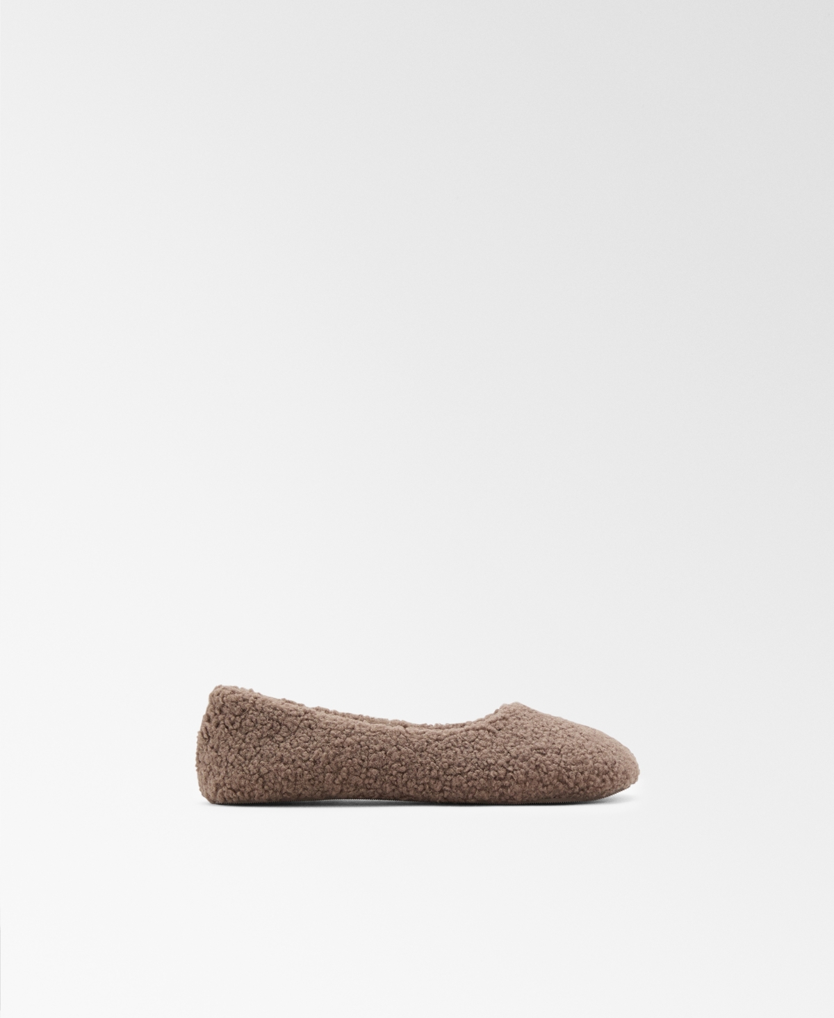 Click here for Mango Womens Shearling Ballet Flats - Brown prices