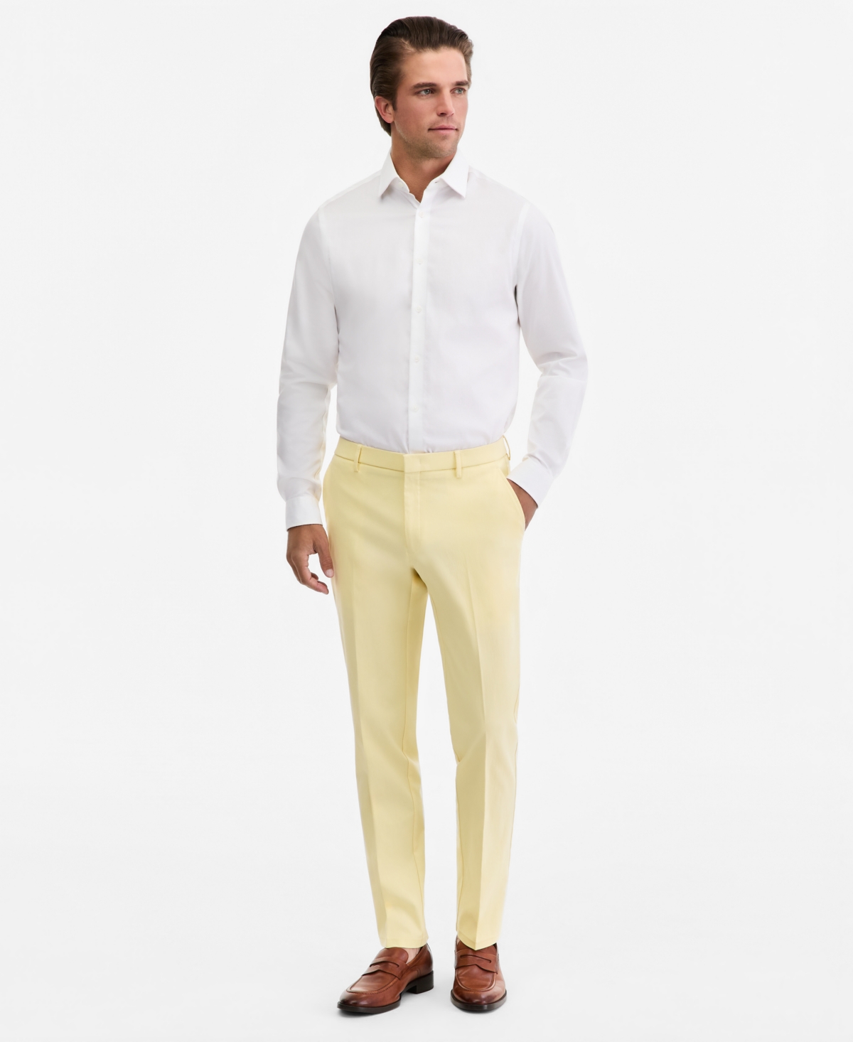 Click here for Tommy Hilfiger Mens Modern-Fit Dress Pant - Soft Y... prices