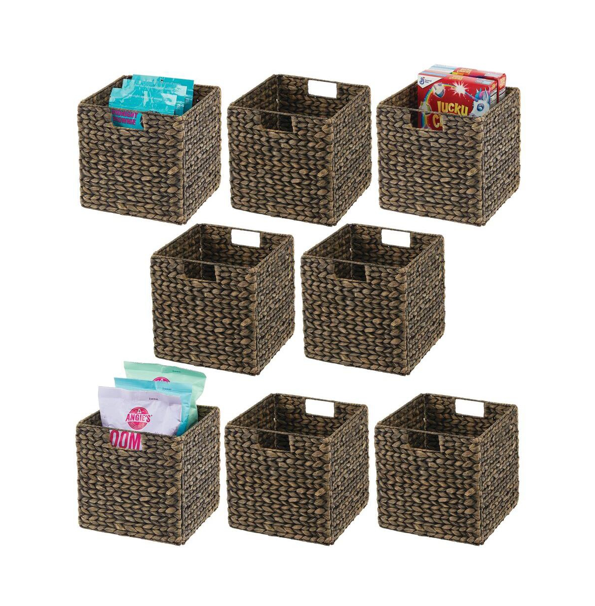 Click here for mDesign Woven Hyacinth Kitchen Storage Organizer B... prices