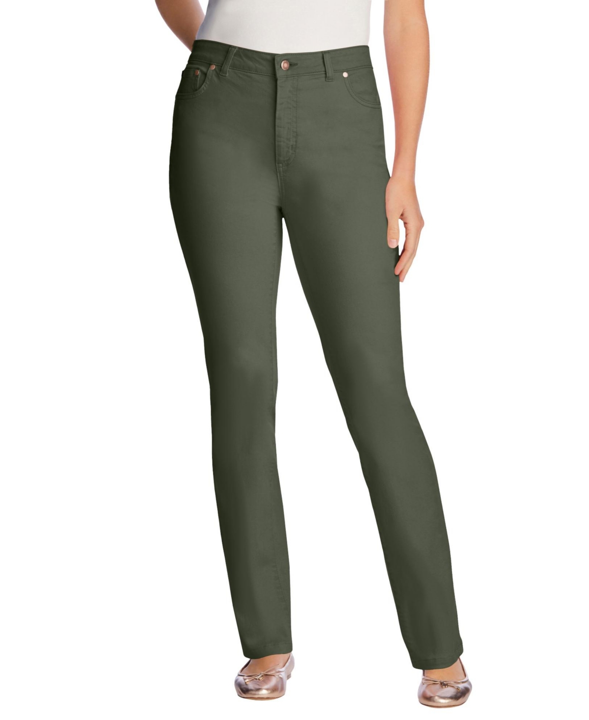 Click here for Woman Within Womens Within Tall Straight-Leg Stret... prices