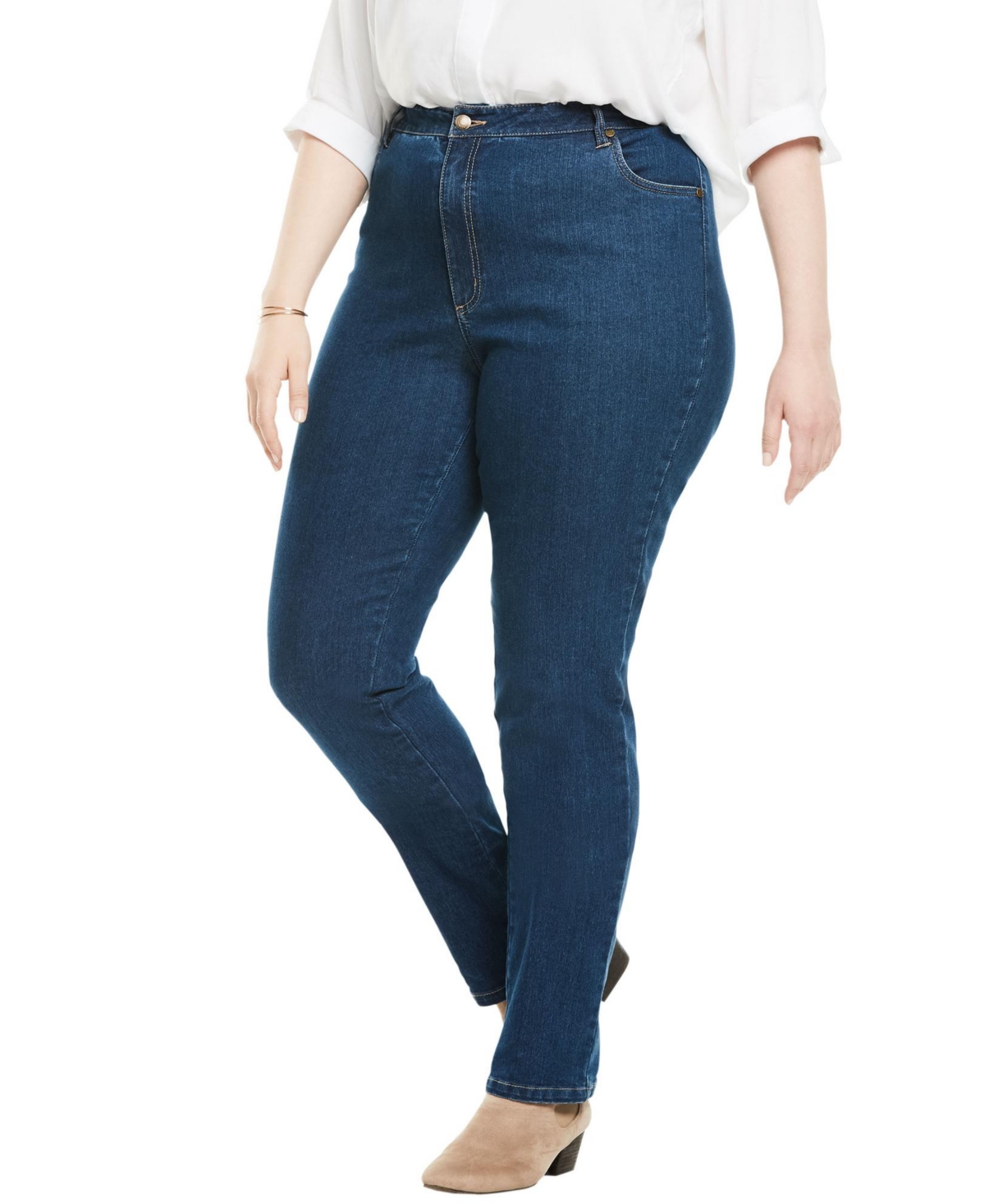 Click here for Woman Within Womens Within Tall Straight-Leg Stret... prices