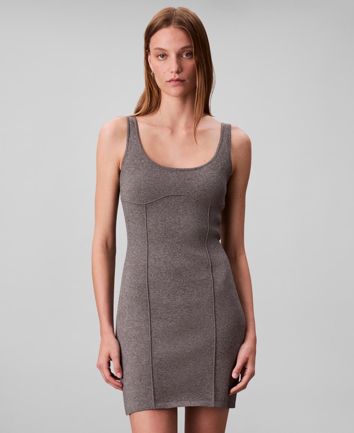 Click here for Calvin Klein Womens Half Milano Tech Knit Slim Min... prices