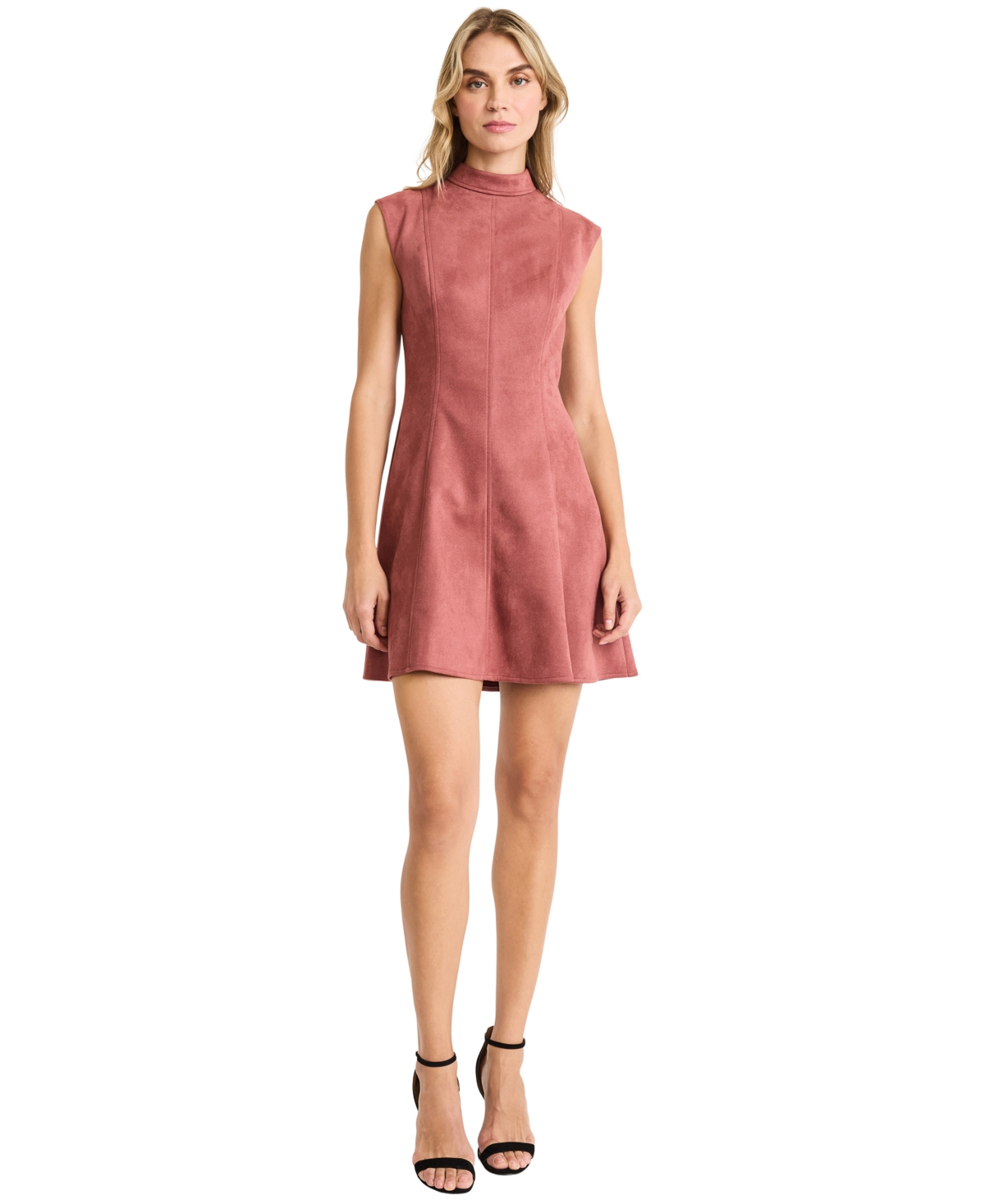 Click here for Donna Morgan Womens Fit and Flare Mini Dress - Pin... prices