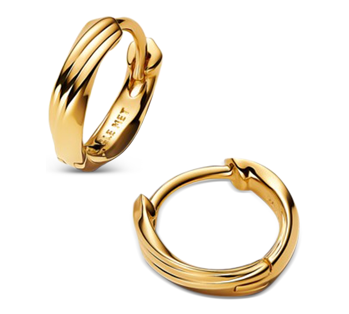 Click here for Pandora Twisted Huggie Earrings - Gold prices
