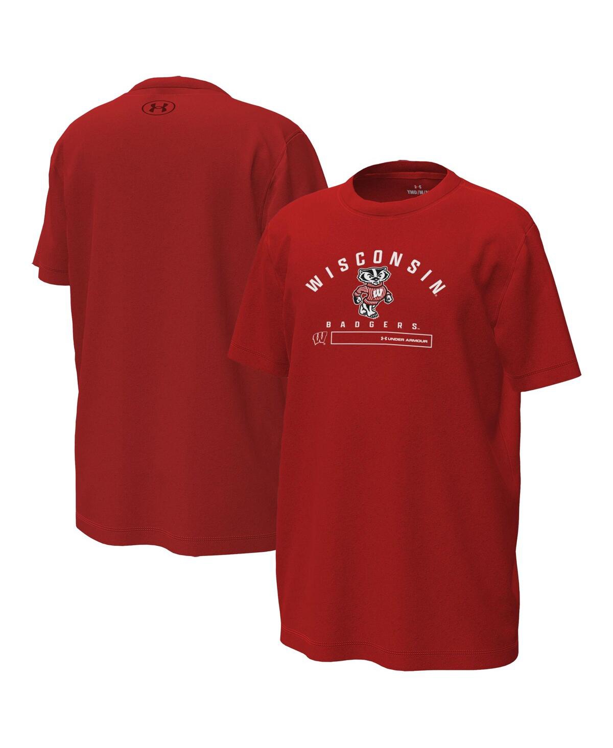 Click here for Under Armour Big Boys and Girls Red Wisconsin Badg... prices