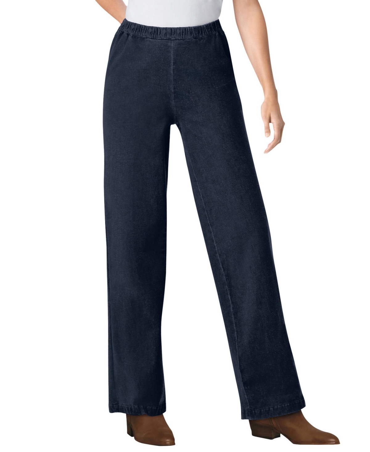 Click here for Woman Within Womens Within Fineline Stretch Denim... prices