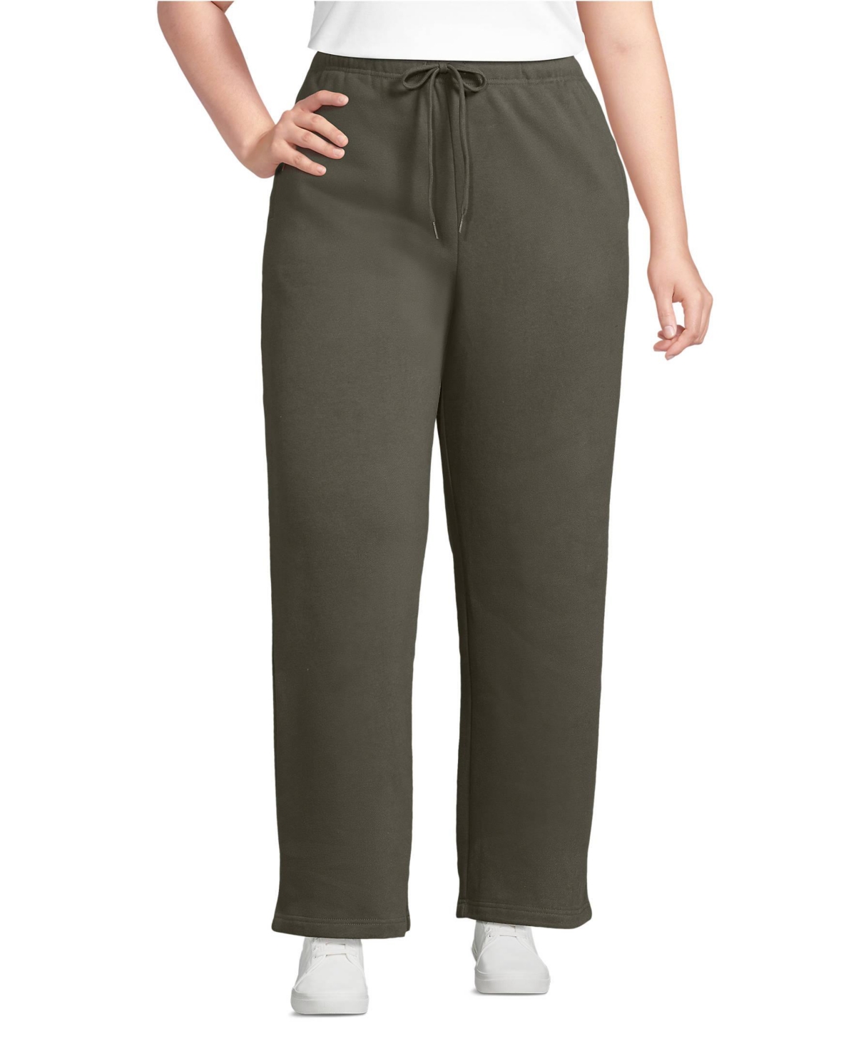 Click here for Lands End Plus Size Serious Sweats High Rise Relax... prices