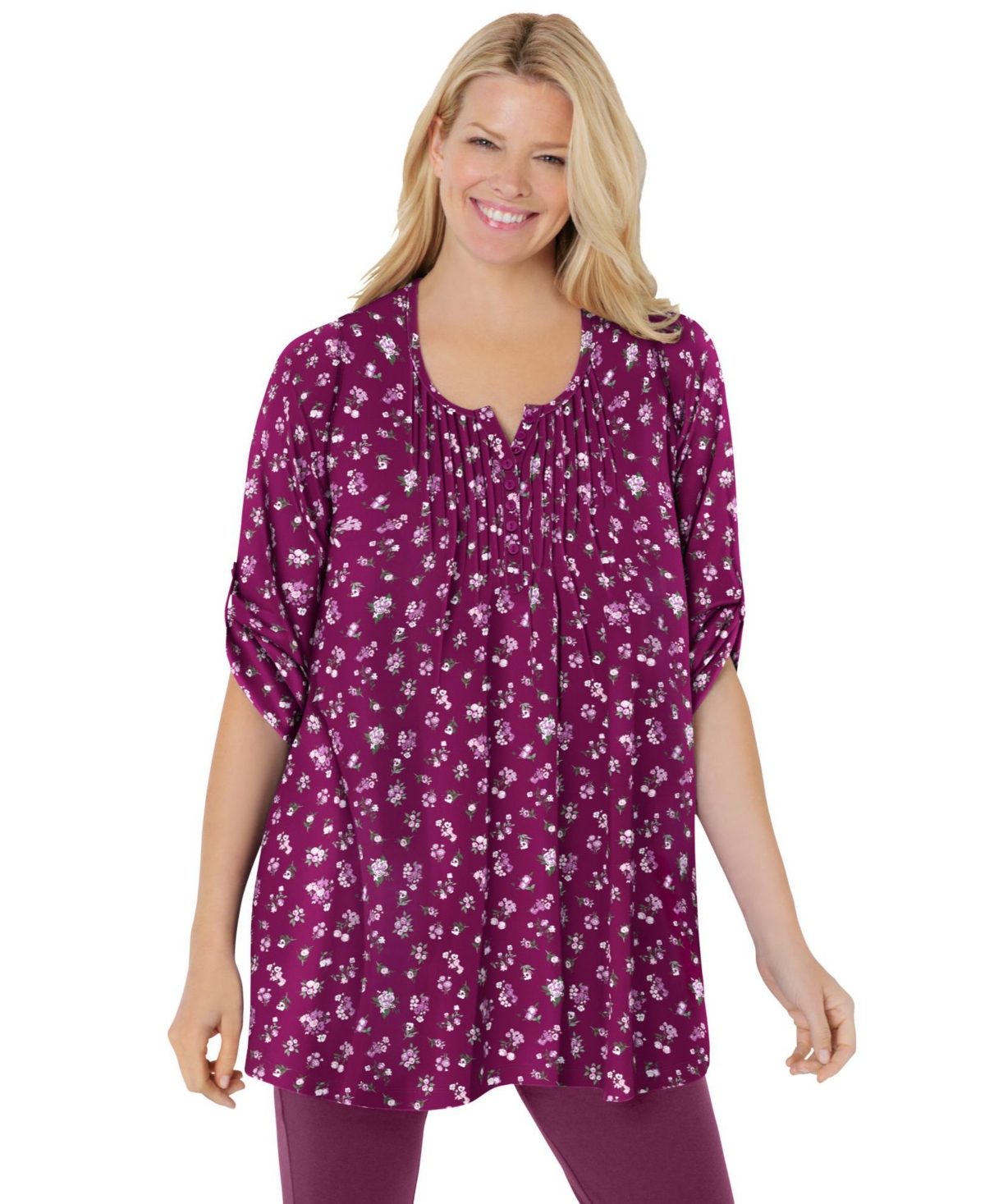 Click here for Woman Within Womens Within 7-Day Three-Quarter Sle... prices