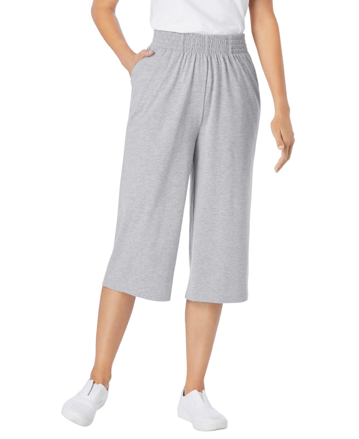 Click here for Woman Within Womens Within Elastic-Waist Pull-On K... prices