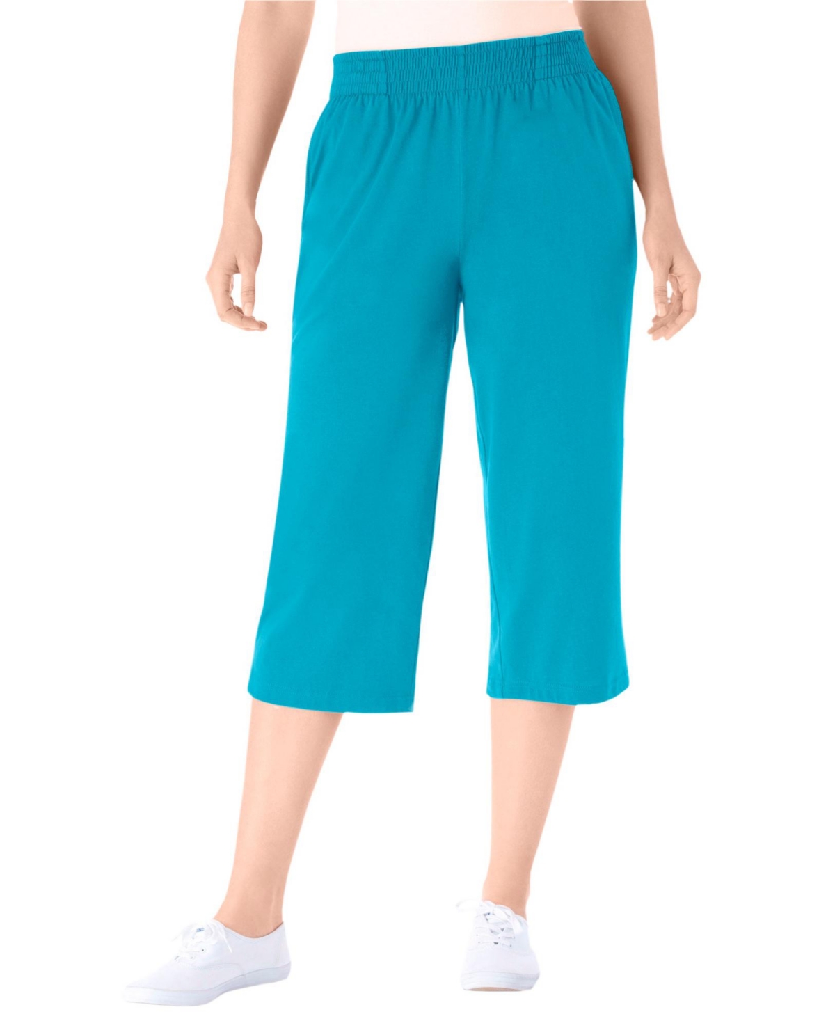 Click here for Woman Within Womens Within Elastic-Waist Pull-On K... prices