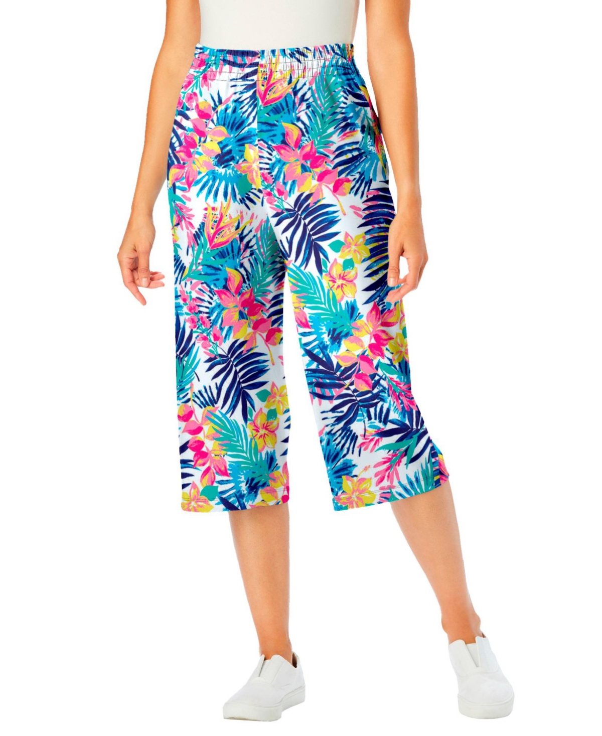 Click here for Woman Within Plus Size Within Elastic-Waist Pull-O... prices